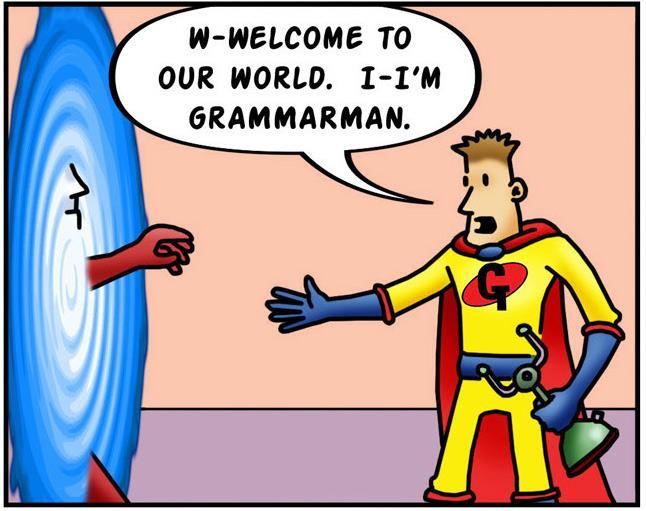Grammarman: Episode 23—Nam-Ramm-Arg | Teaching tool | Onestopenglish