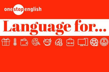 Language for... | Vocabulary Lesson Plans | Adults | Onestopenglish